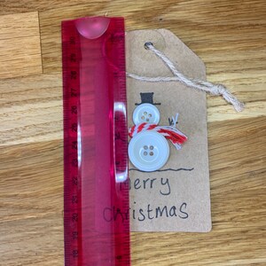 Large Christmas Tags With Button Pictures - Etsy