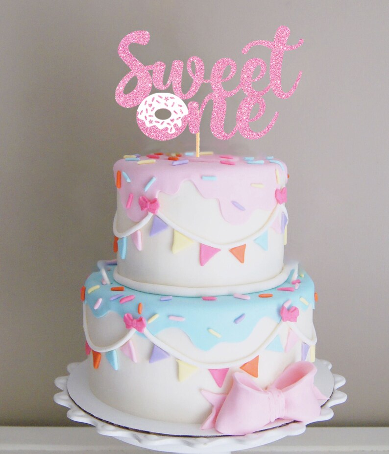Sweet One Cake Topper Donut Cake Topper First Birthday Cake - Etsy