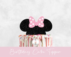 Minnie Mouse One Cake Topper, Minnie Mouse Cake Topper, First Birthday ...