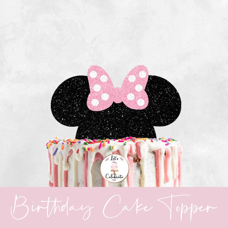 Minnie Mouse Cake Topper - Etsy