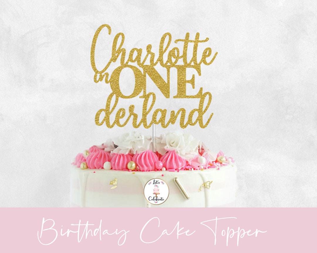 Onederland Cake Topper | Winter One‑derland Birthday Topper | Glitter ...