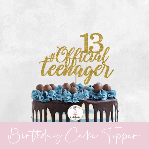 Official Teenager Cake Topper - Etsy