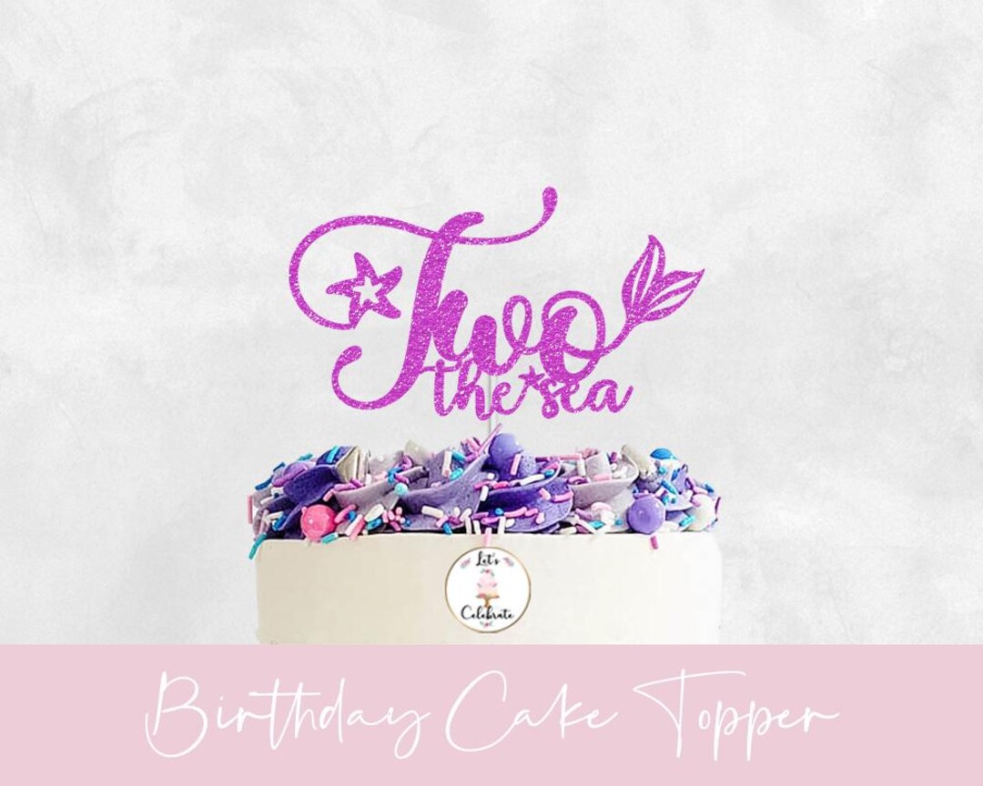 Two the Sea Cake Topper, Birthday Cake Topper, Under the Sea Party - Etsy