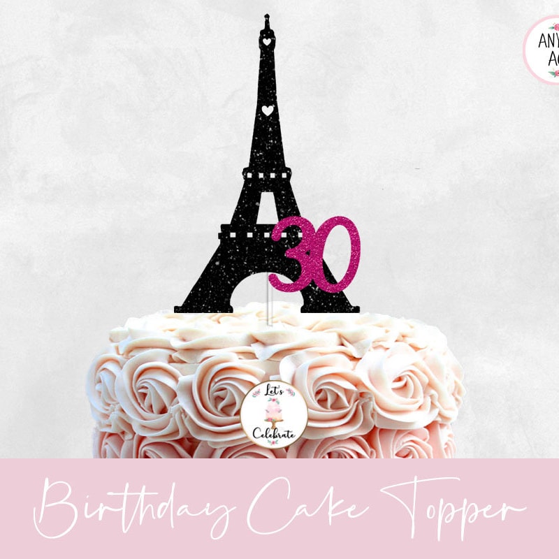 Eiffel Tower Cake Topper - Etsy