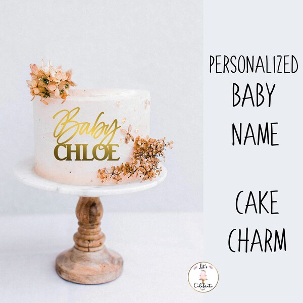 Name Plate for Cake - Etsy