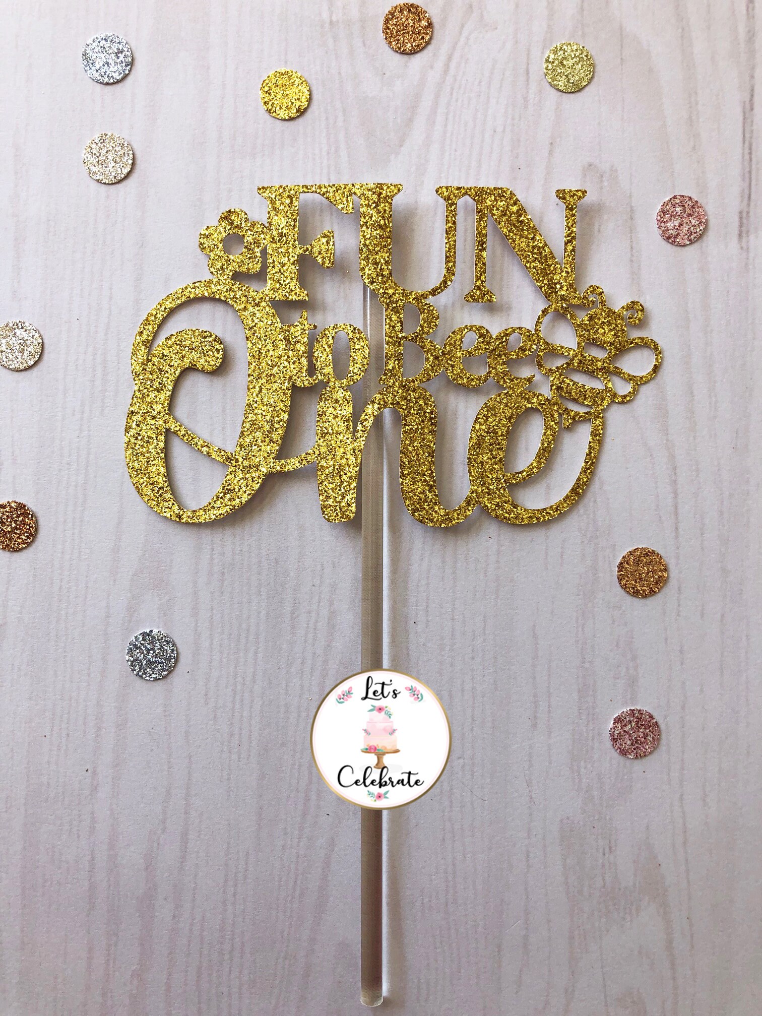 Fun to Bee One Cake Topper First Birthday Cake Topper Baby | Etsy