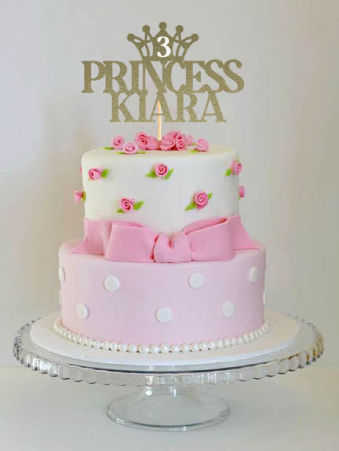 Princess Cake Topper Personalized Cake Topper Birthday Cake | Etsy