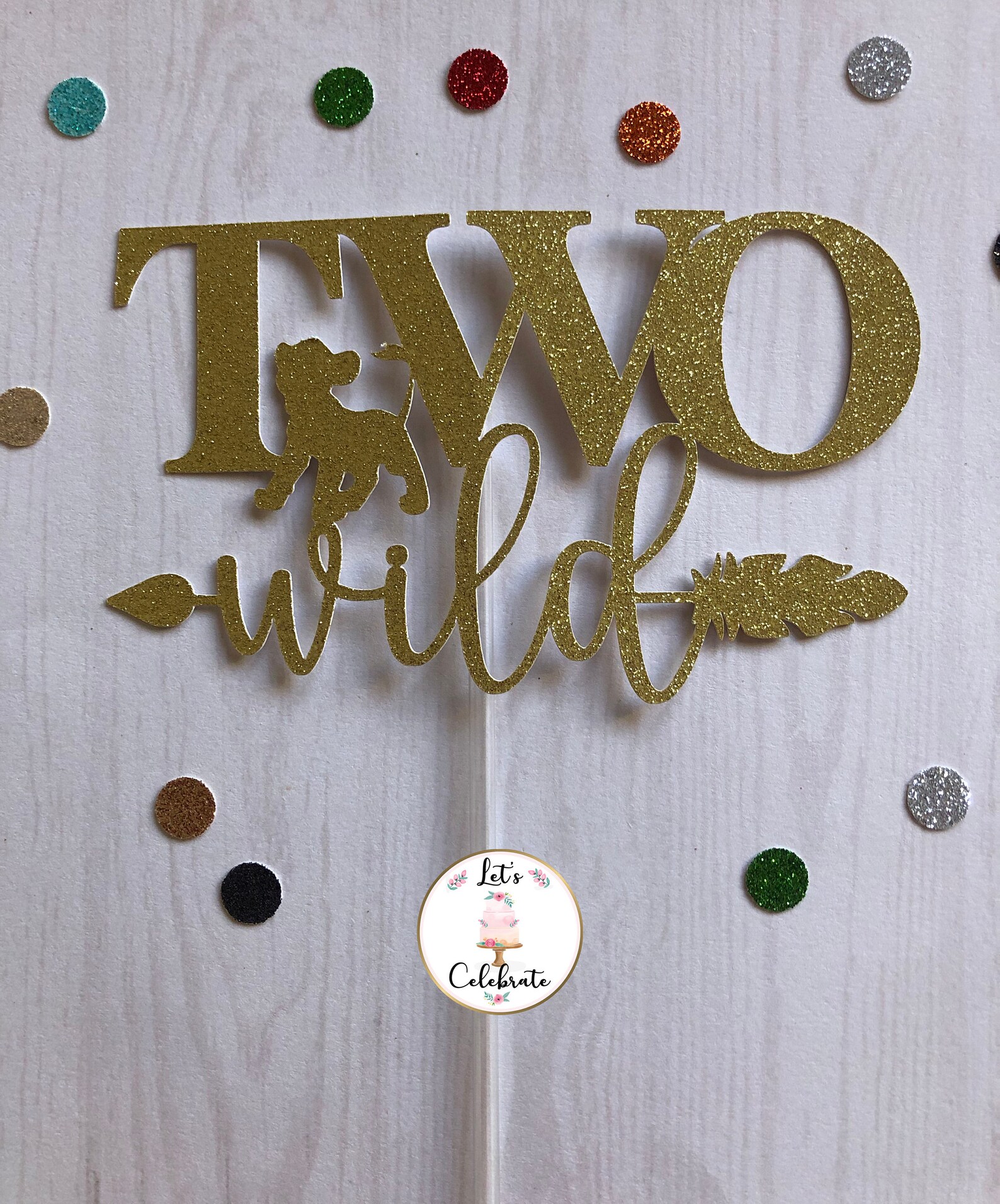 Two Wild Cake Topper Birthday Cake Topper Two Wild Birthday | Etsy