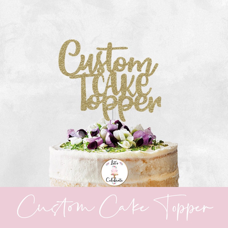 Word Party Cake Topper - Etsy