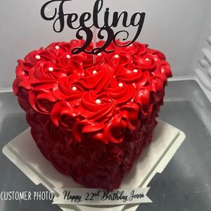 Feeling 22 Cake Topper, 22nd Birthday Cake Topper - Etsy