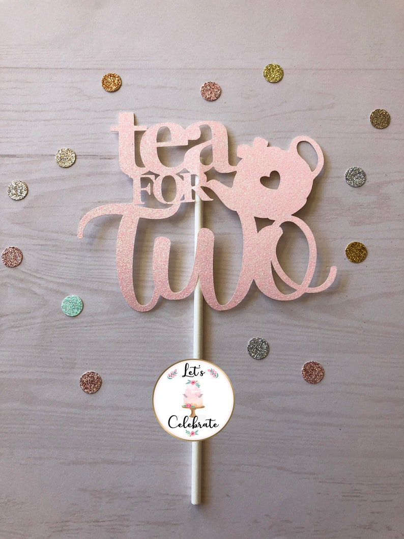Tea for Two Cake Toppers Birthday Cake Topper Tea Party - Etsy Canada
