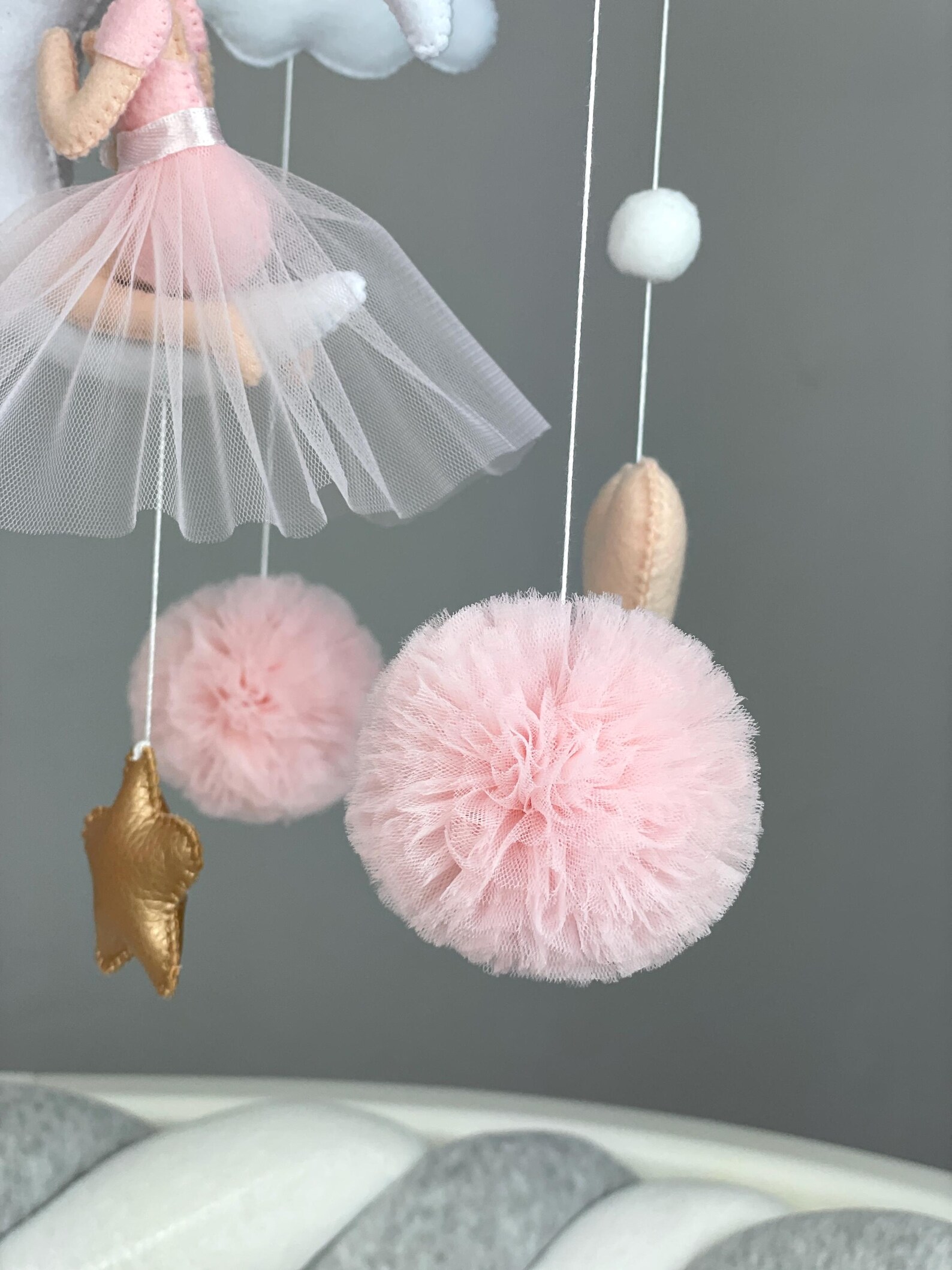 Ballerina Mobile for Baby Girl Ballerina Nursery Decor Boho Baby Mobile ...