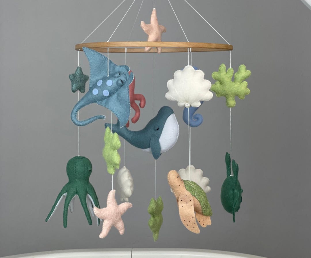 Ocean Baby Mobile Crib Sea Creature Mobile Octopus Under the Sea Mobile ...
