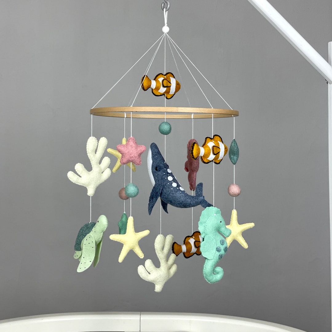 Ocean Baby Mobile Neutral Sea Creature Mobile Under the Sea Mobile ...