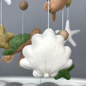 Turtle Baby Mobile Ocean Crib Mobile Nautical Nursery Decor Felt Sea ...