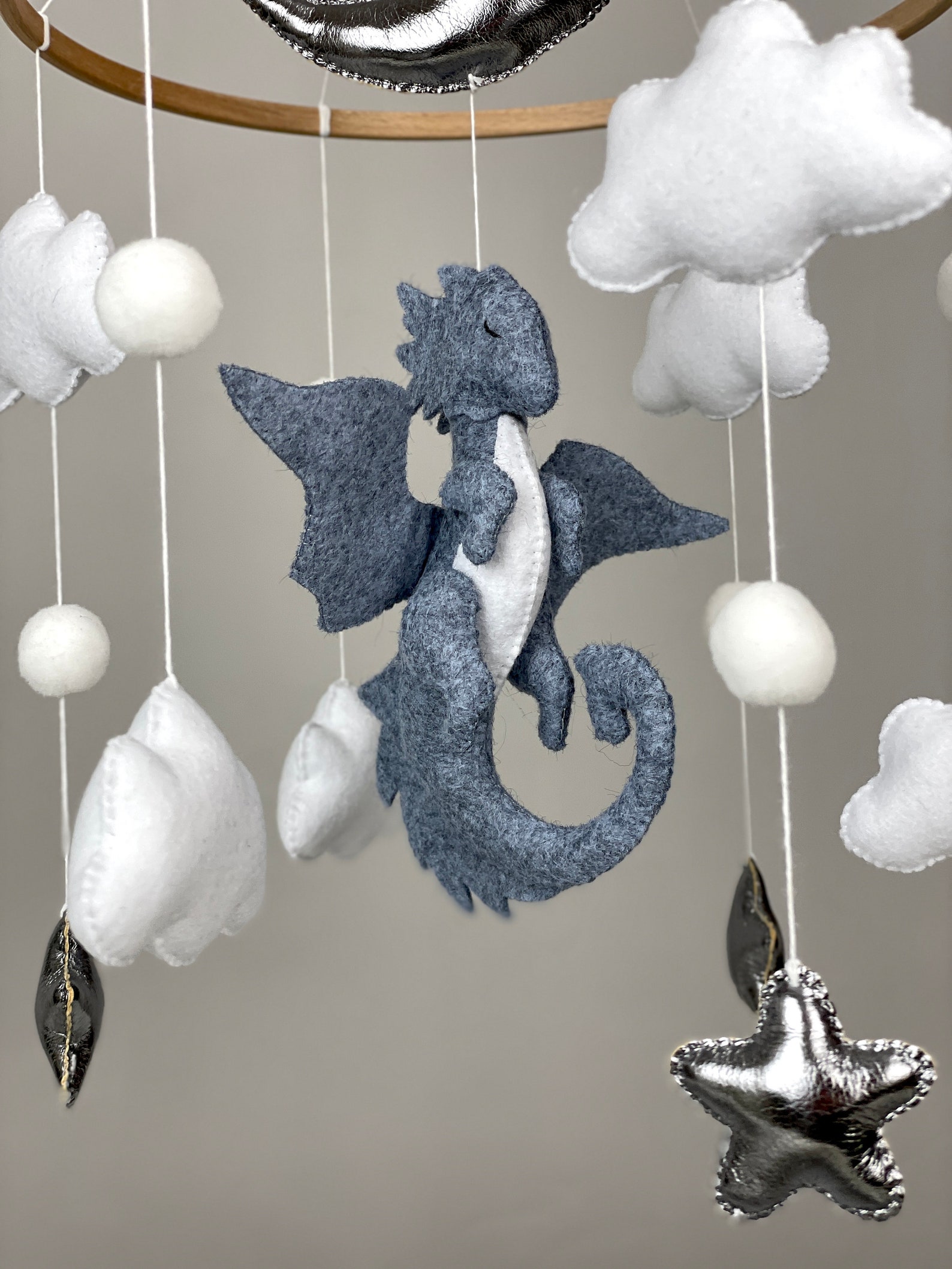 Dragon Baby Mobile Boy Dragon Nursery Decor Dragon Crib Mobile Fantasy ...