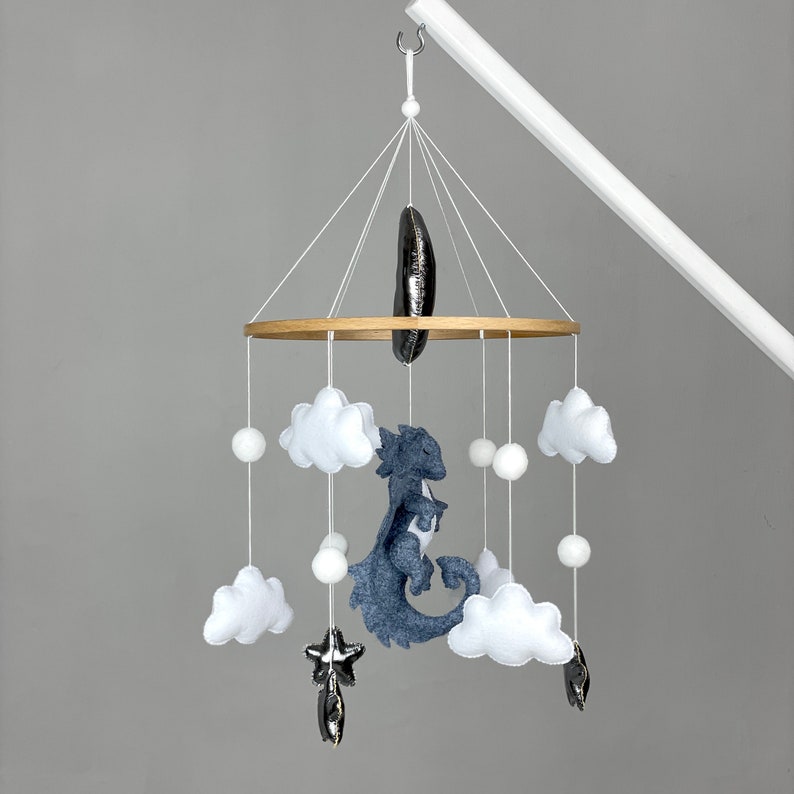 Dragon Baby Mobile Boy Dragon Nursery Decor Dragon Crib Mobile Fantasy ...