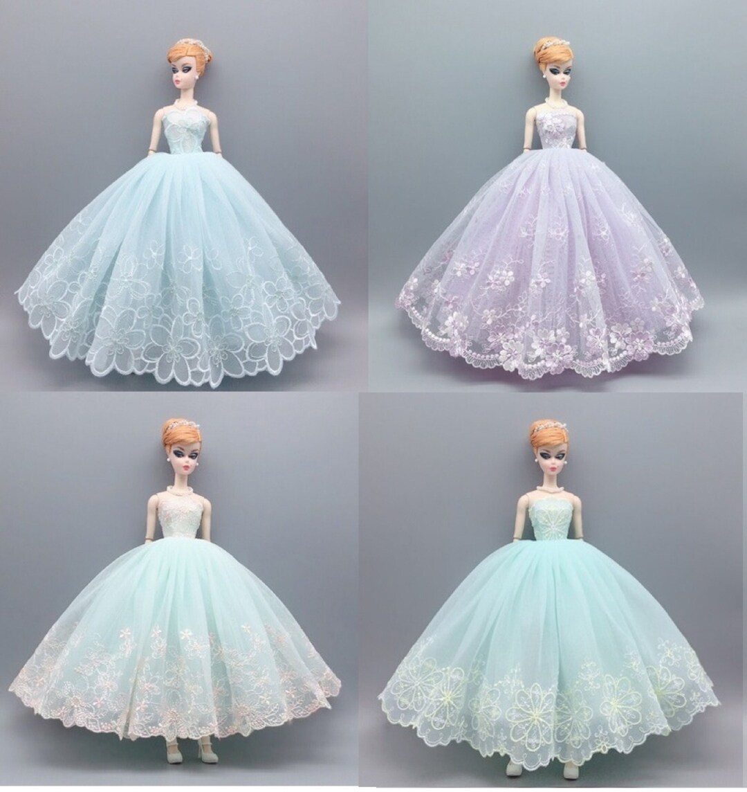 Soft Doll Dress 4 Styles Doll Ballgown Wedding Dress for 11.5inch ...