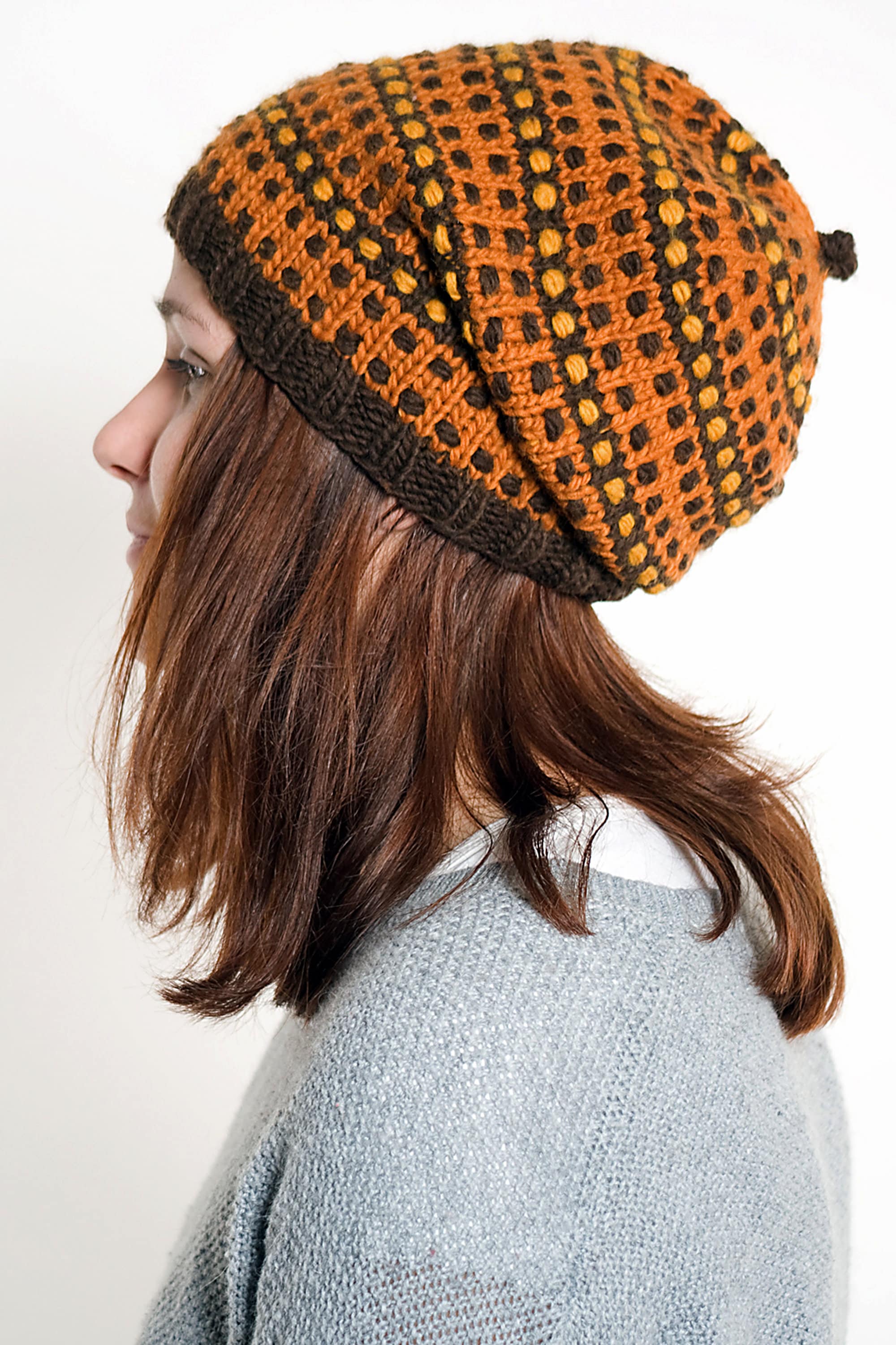 Merino Wool Handmade Fair Trade Slouchy Beanie - Flop Winter Hat: Step ...