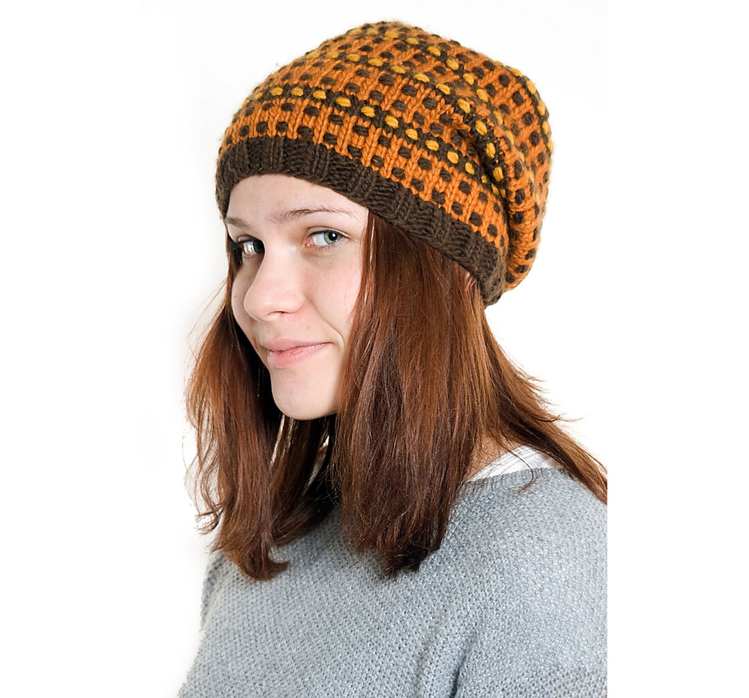 Merino Wool Handmade Fair Trade Slouchy Beanie - Flop Winter Hat: Step ...
