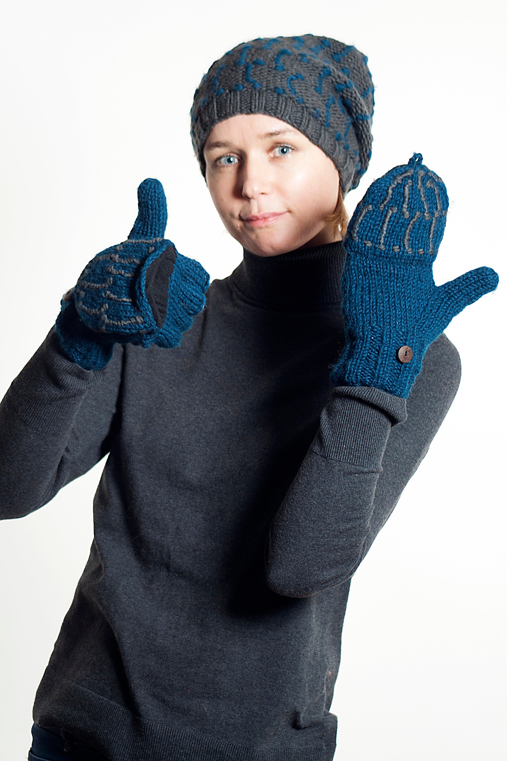 Merino Wool Handmade Fair Trade Slouchy Beanie - 2 Flop Winter Hat ...