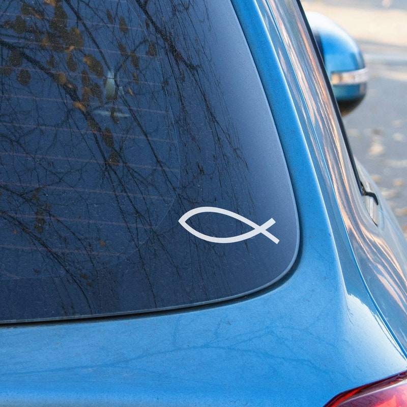 Christian Fish Car Decal - Etsy