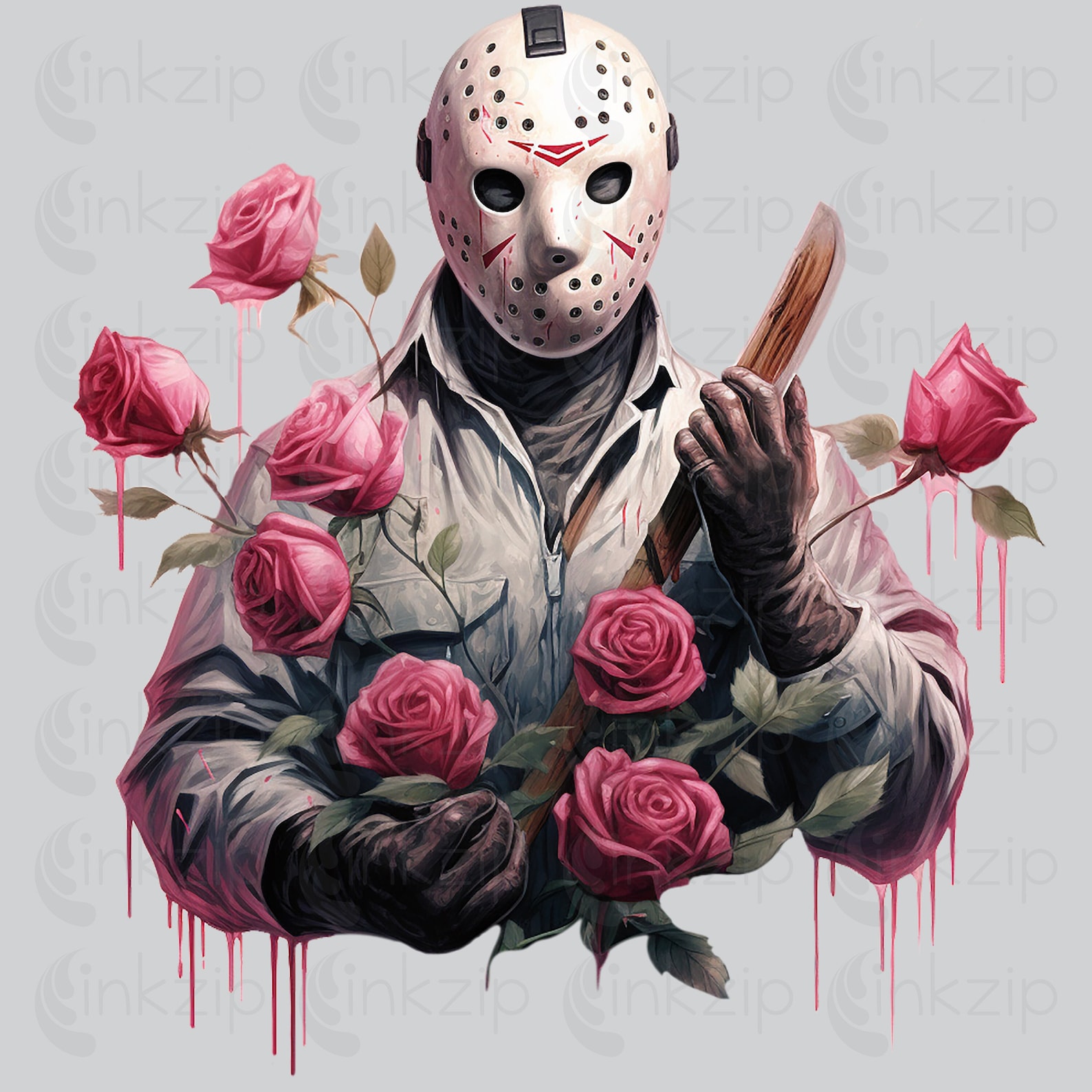 Jason Friday 13 Horror Movie HD PNG FILE. Pink Halloween Png File. - Etsy