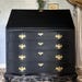 Black Vintage Secretary Desk - Etsy