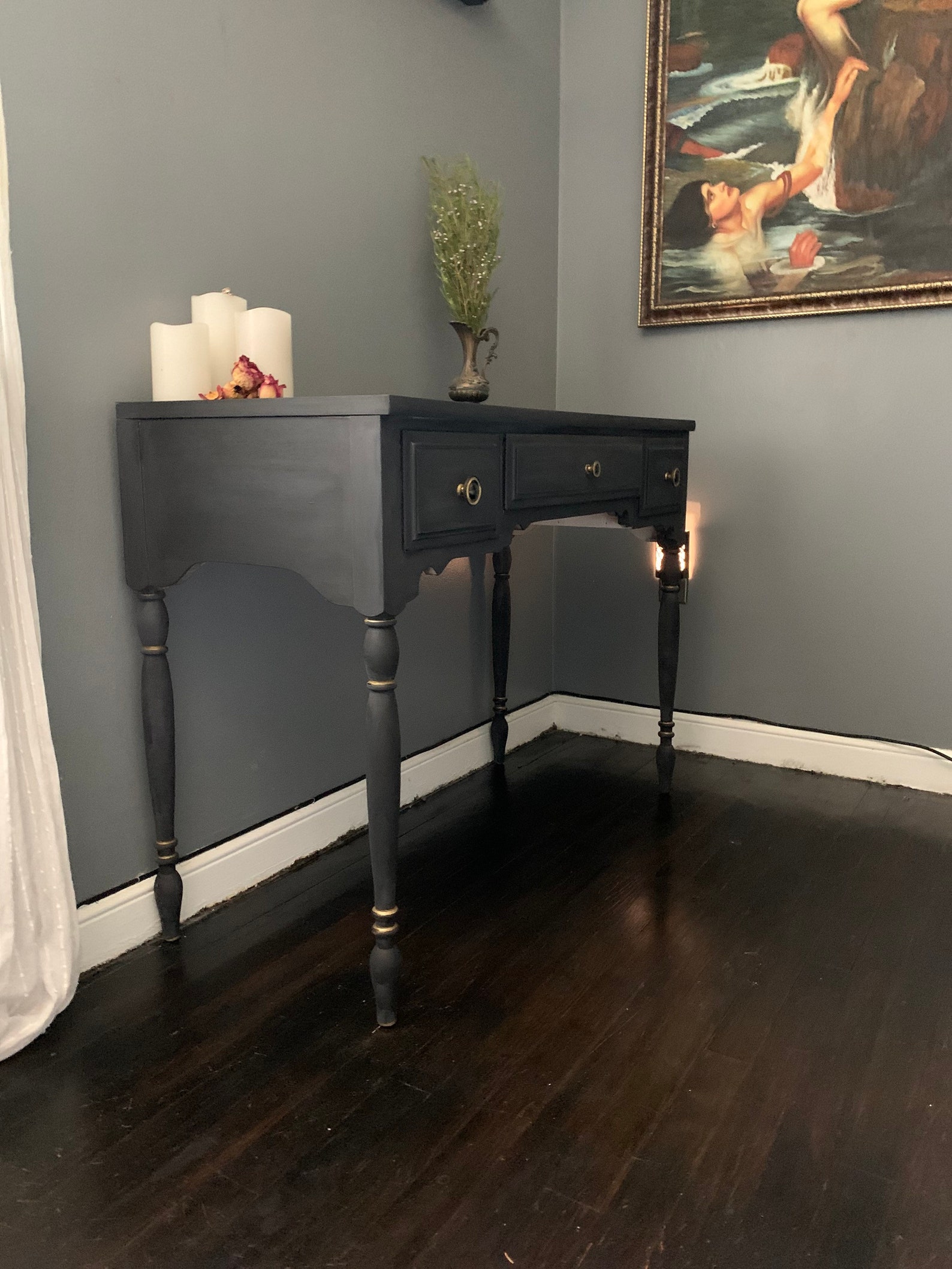 Sold. Example Only..refinished Vintage Writing Desk - Etsy