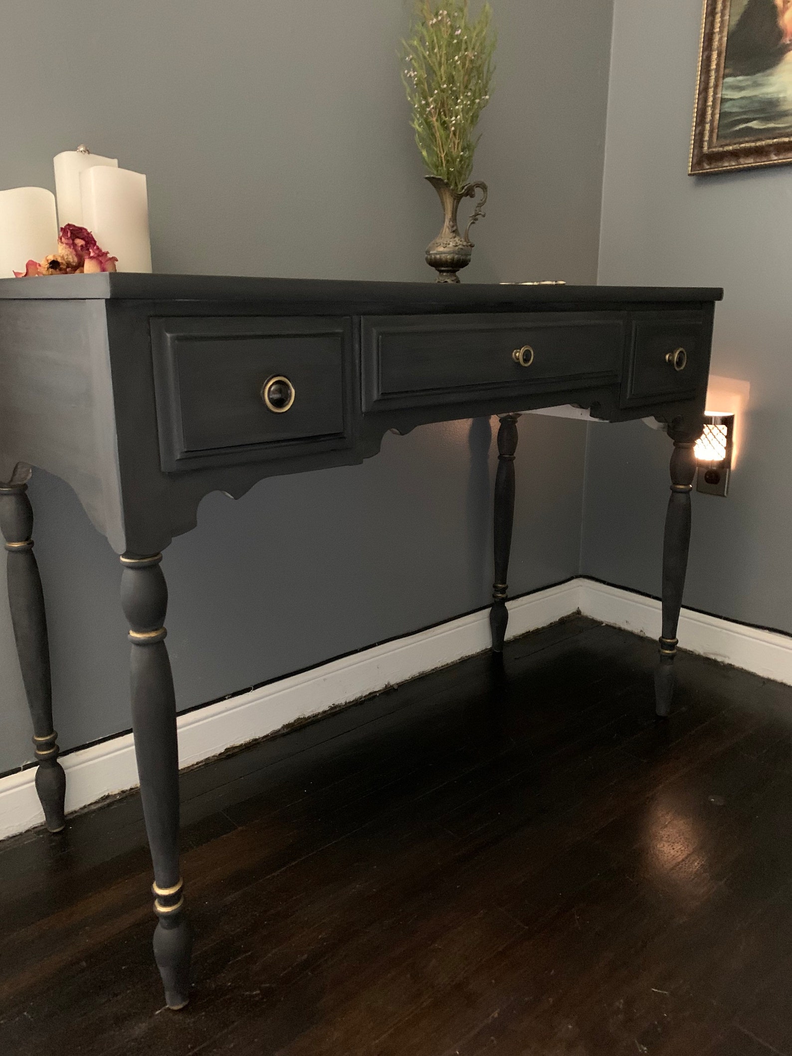 Sold. Example Only..refinished Vintage Writing Desk - Etsy