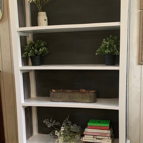Painted Bookcase - Etsy
