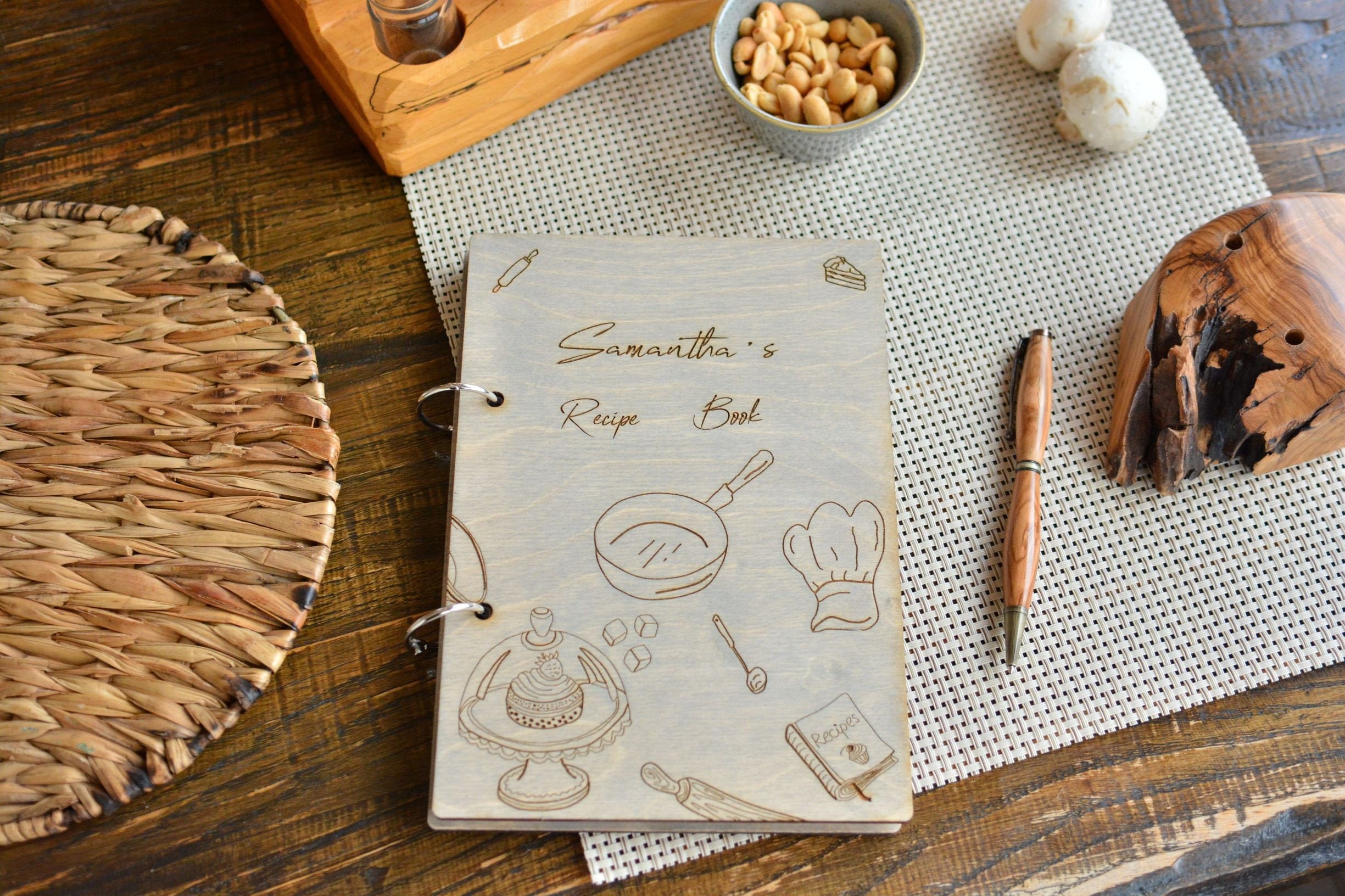 Two Ring Binder Bookpersonalized Cook Book Personalized - Etsy New Zealand