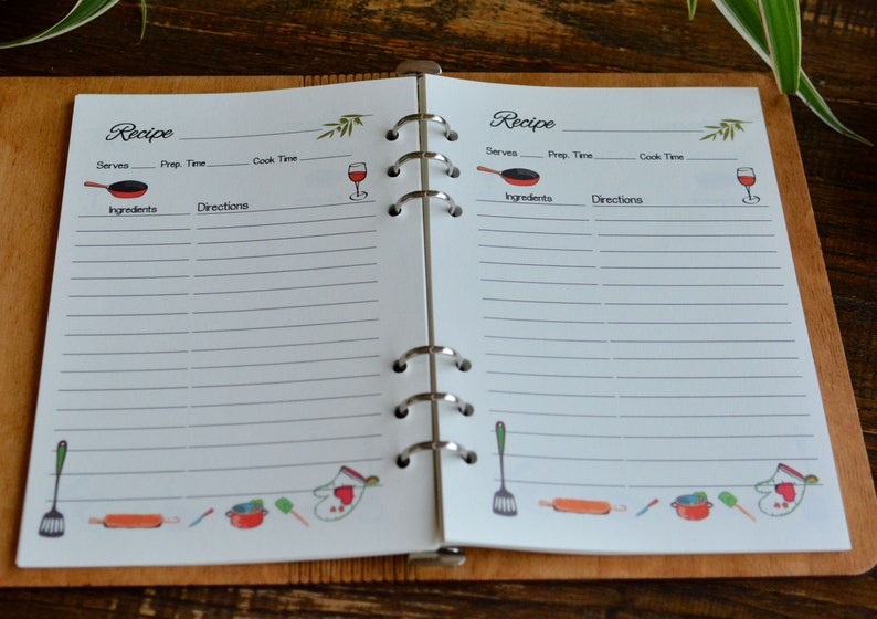 Personalized Cook Book Personalized Recipe Book Wooden - Etsy Personalized Cook Book Personalized Recipe Book Wooden - Etsy