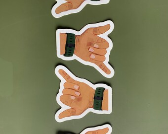 SMALL Hawaiian Shaka Vinyl Sticker Polynesian Tattoo Design - Etsy