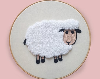 E-pattern Punch Needle Wooly Moire Sheep Needle Punch Pattern PDF ...