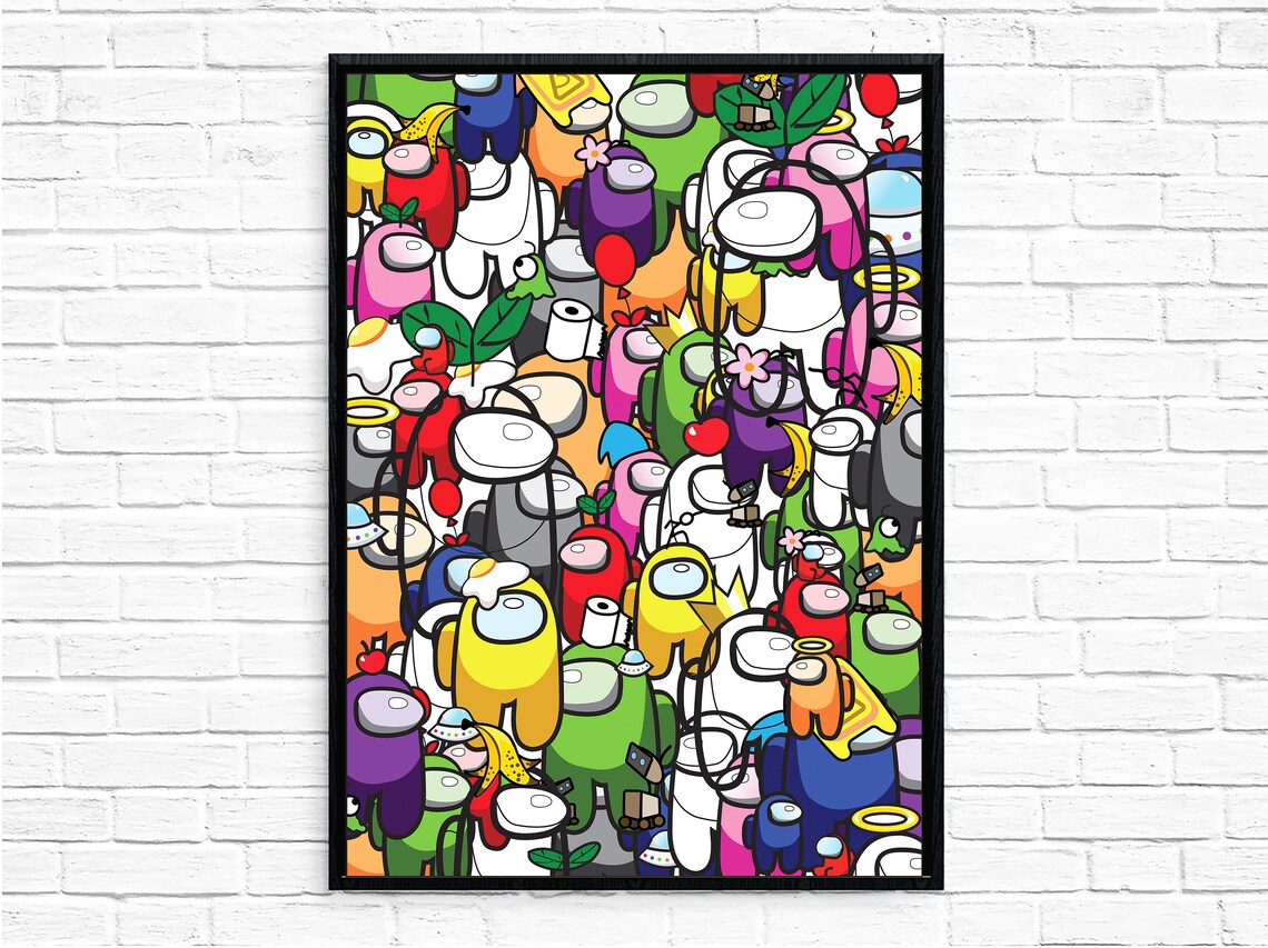 Among Us Inspired Art Print, A3 Size, Original Art Print, Pop Art Print ...
