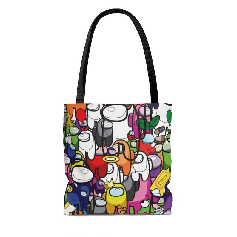 Among Us Inspired Tote Bag, Among Us Bag, Pop Art Bag, Gifts, Colourful ...