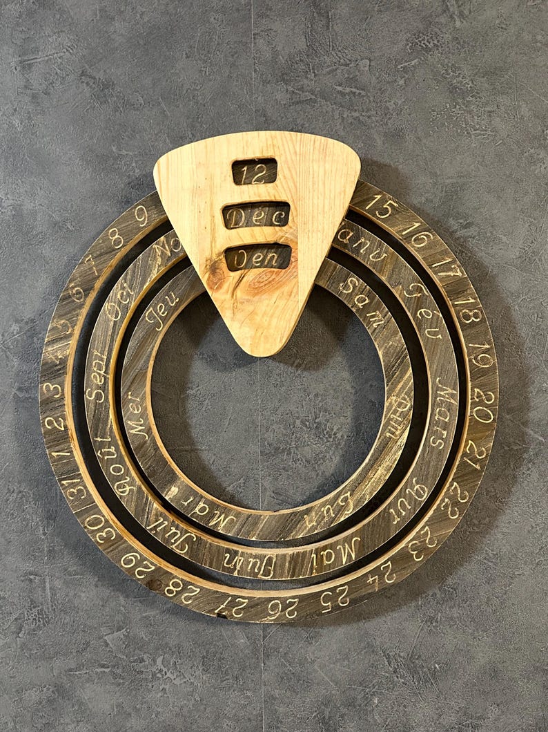 Perpetual Calendar in French - Etsy