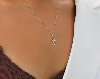Serpent Snake Necklace - Etsy