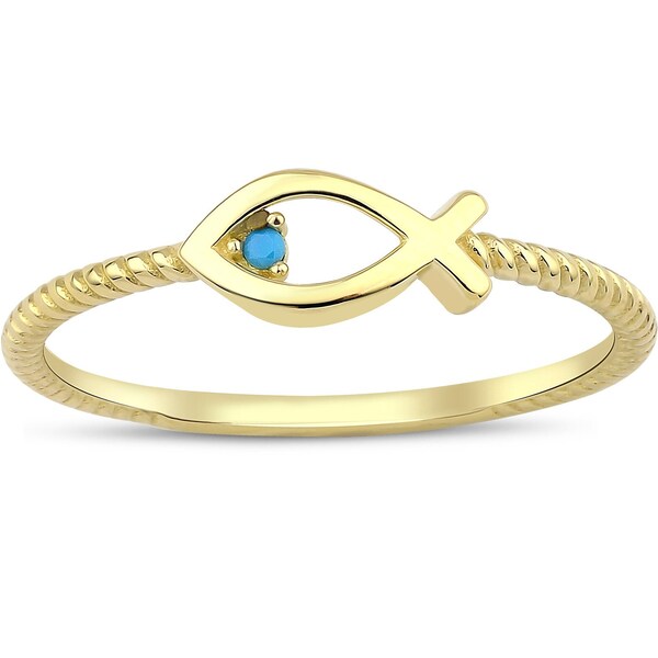 Ichthus Fish Ring - Etsy