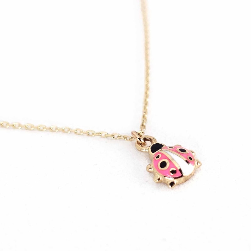 Ladybug Necklace - Etsy