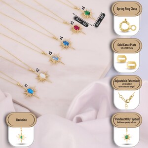 14K Gold Emerald North Star Necklace | Symbol Wisdom and Clarity ...