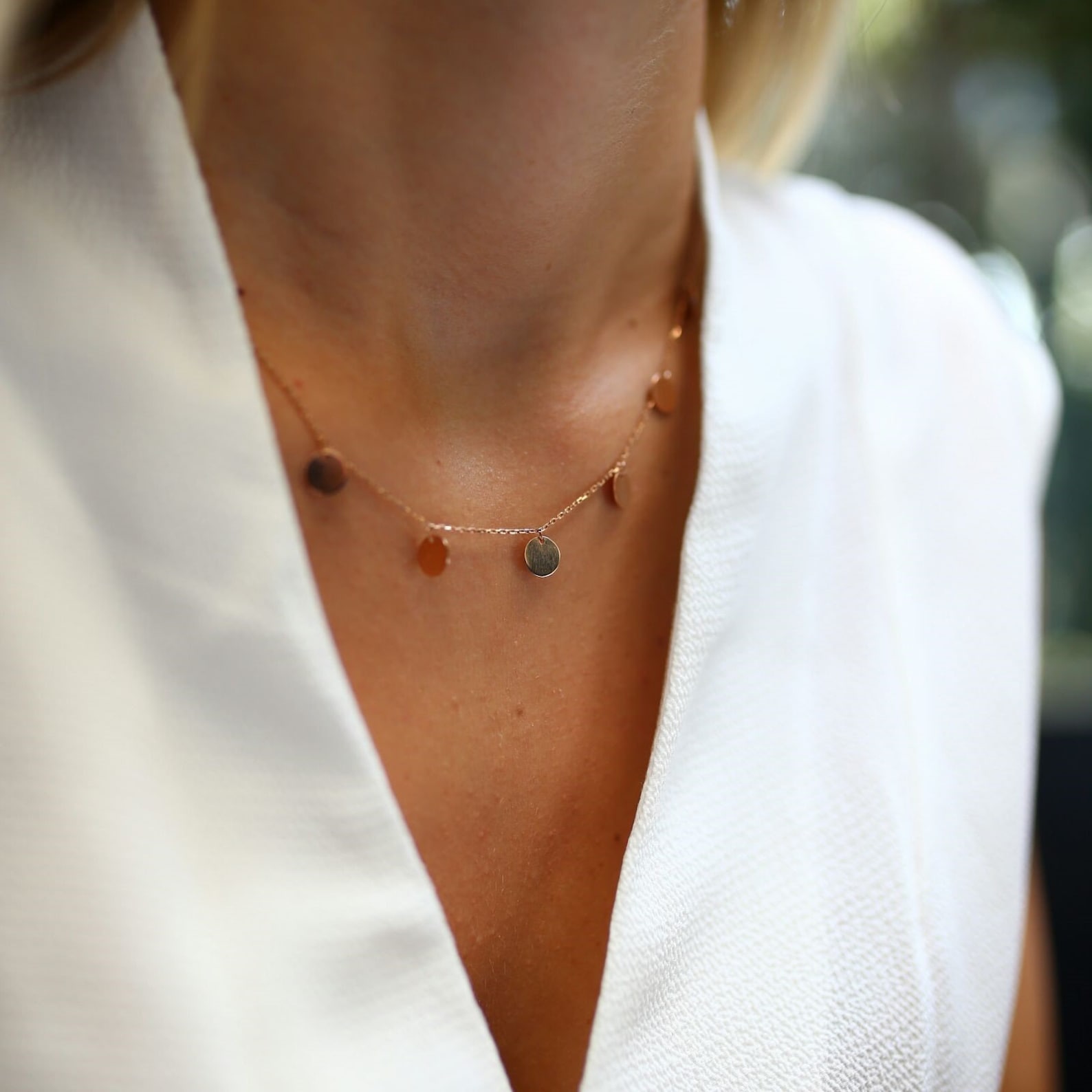 Dainty Gold Coin FRINGED Necklace Dangle Multi Coin Pendants - Etsy