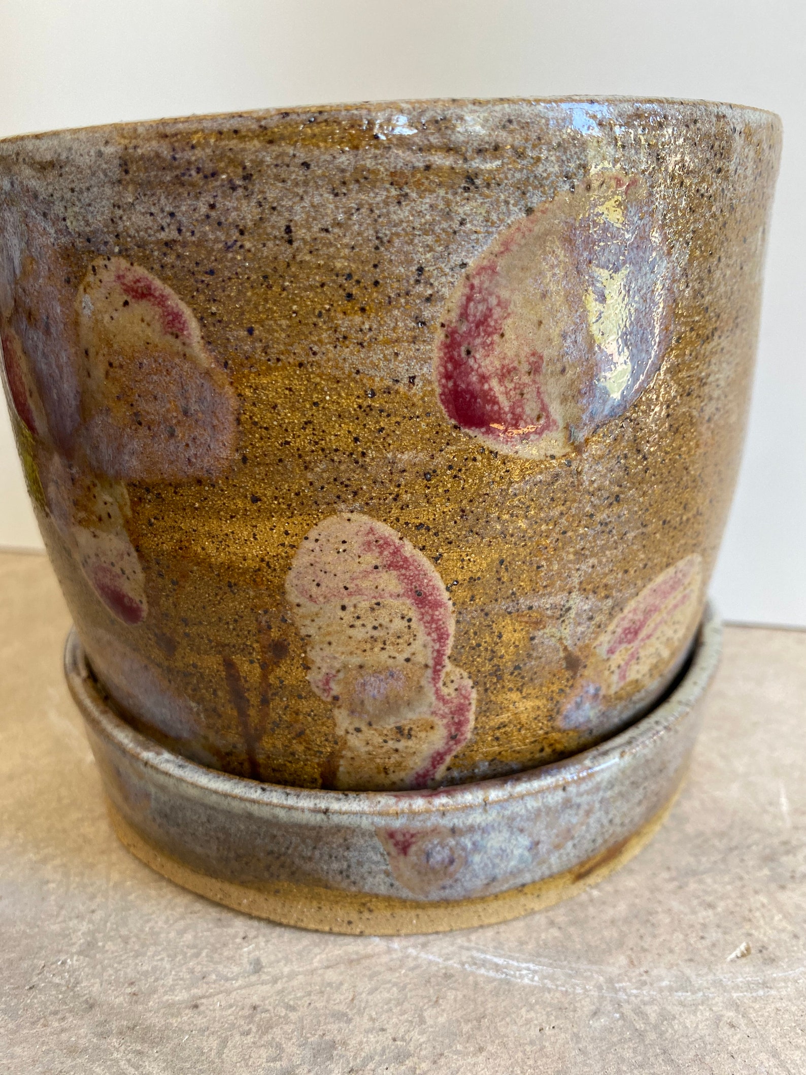 Blossom Flower Pot With Base - Etsy UK