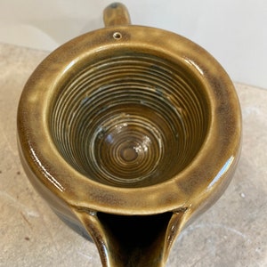 Scuttle Mug-Brown & Blue | Etsy