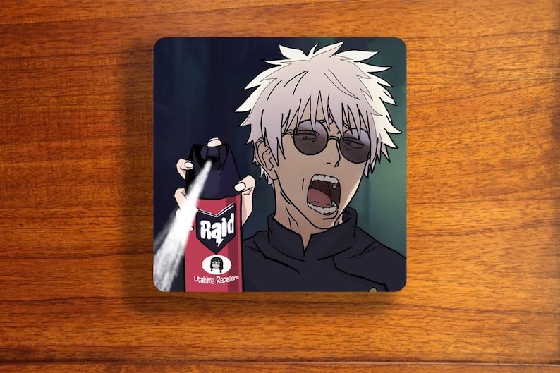 JJK Gojo Raid Meme Sticker - Etsy