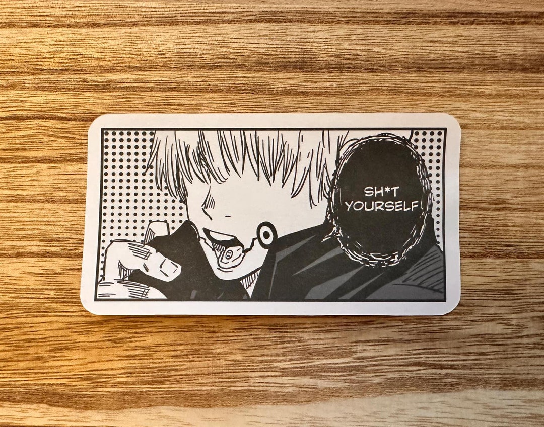 JJK Inumaki Sht Yourself Meme Sticker - Etsy