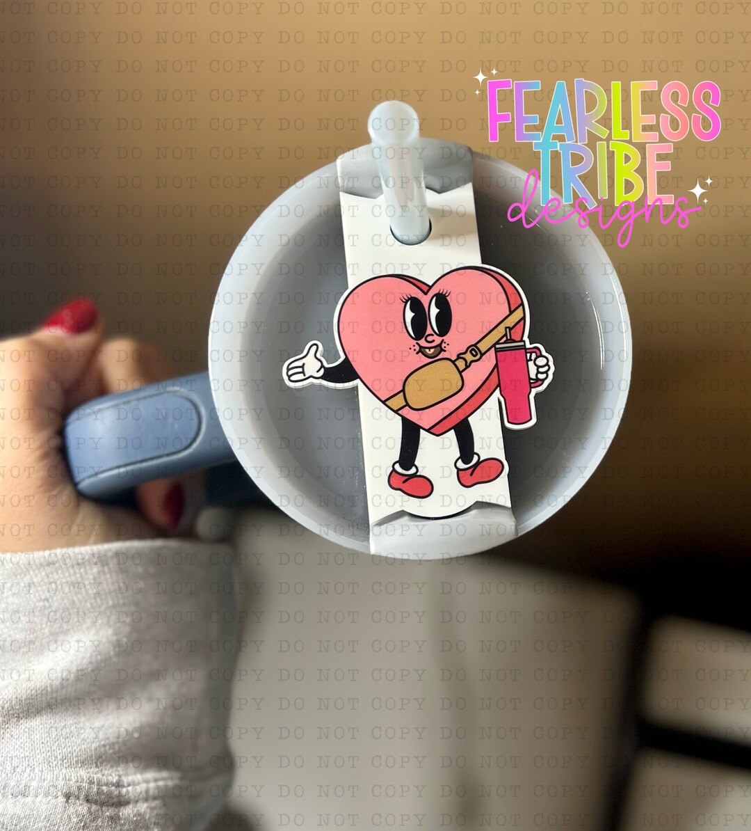 Basic Heart Topper Heart Cup Topper Valentines Day Cup Topper - Etsy