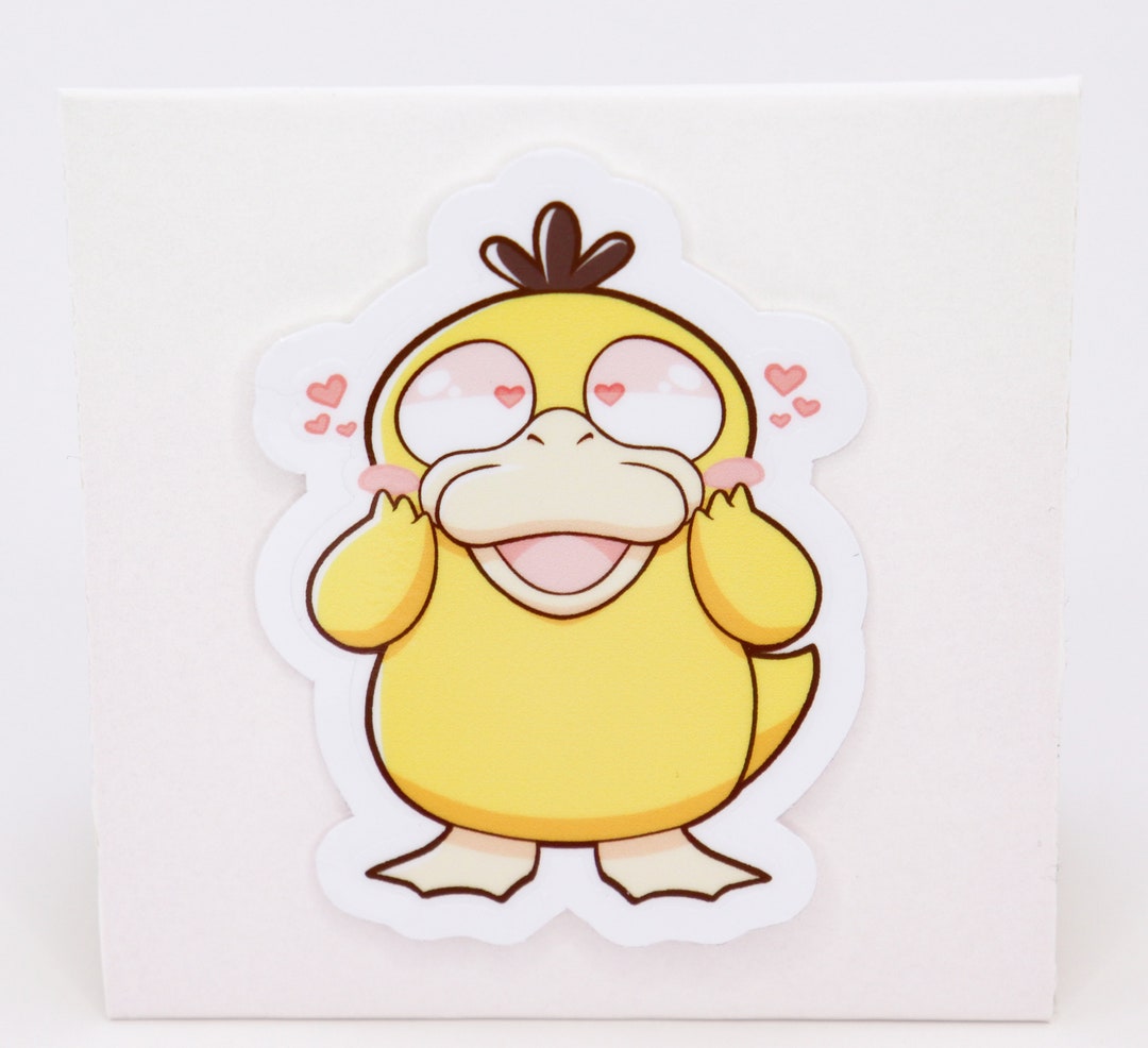 Psyduck Loves You 3" Cute Vinyl Sticker - Etsy