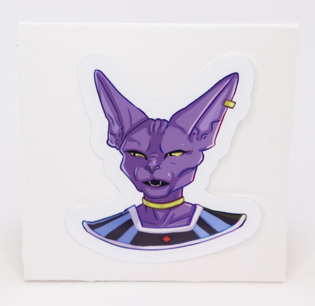 Lord Bingus (beerus) No Like Banana Cute 3" Vinyl Sticker - Etsy